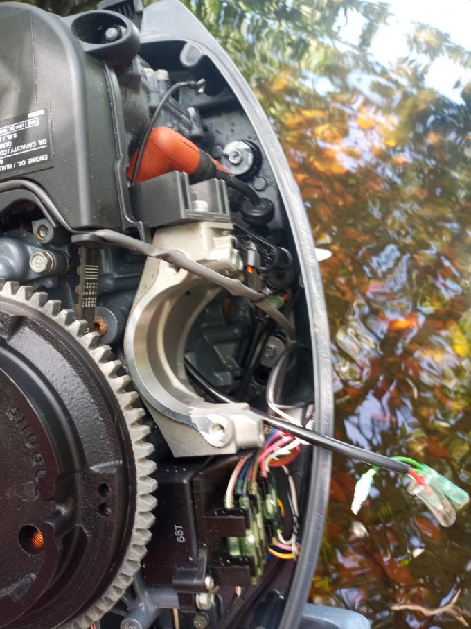 Adding Electric Start Kit To A 8HP Yamaha Outboard Motor - The Sailing ...